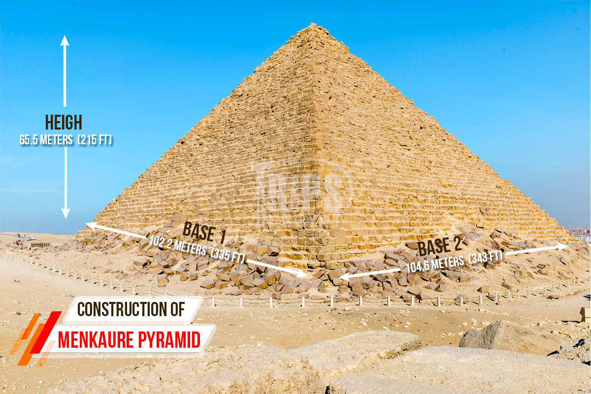 Menkaure Pyramid At Giza